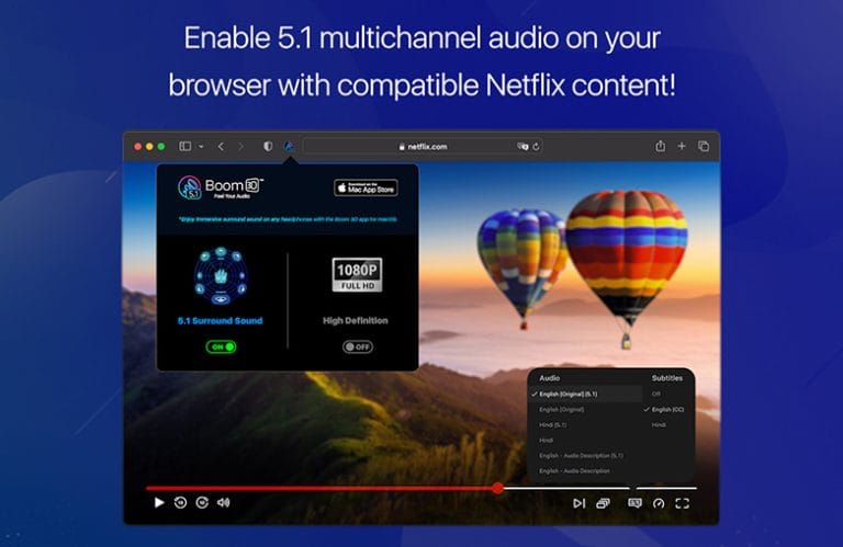 Stream Netflix on macOS with this 5.1 audio browser extension